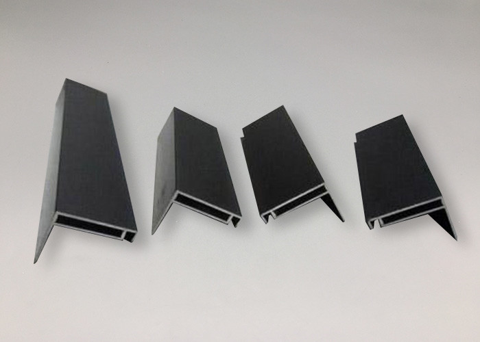 High Precision Solar Frames Aluminum Extrusions Mill Finish Lightweight